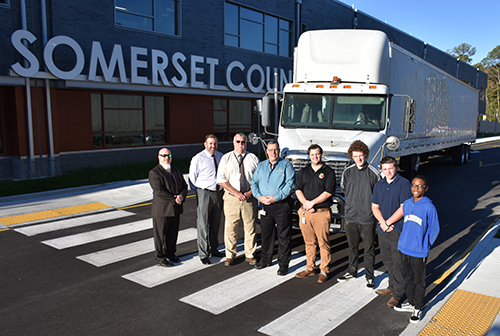 Perdue donates tractor trailer to Maryland technical high school